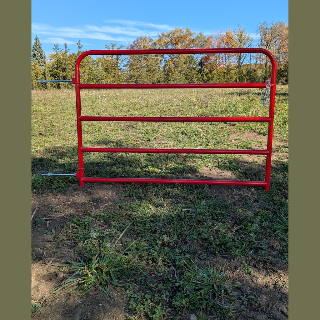 BORDER GATE - RED 5-BAR 6FT – Bridle Path Tack Shop