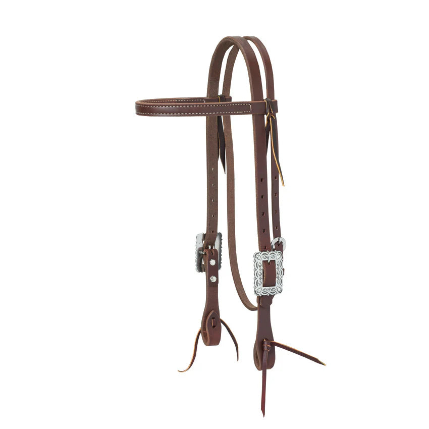 WEAVER LEATHER WORKING TACK HEADSTALL WITH SQUARE BUCKLES – Bridle Path ...
