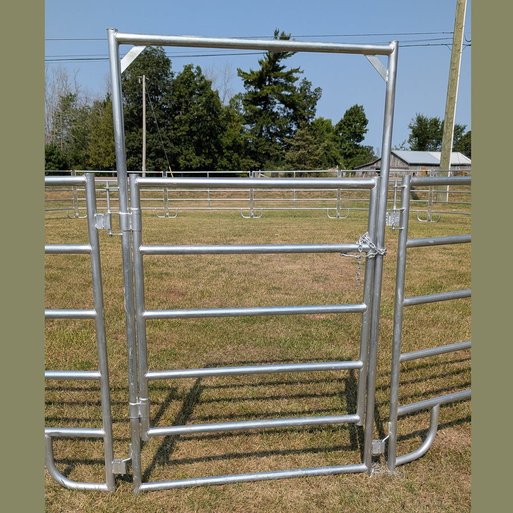 BORDER 4' walkthrough gate GALVANIZED – Bridle Path Tack Shop