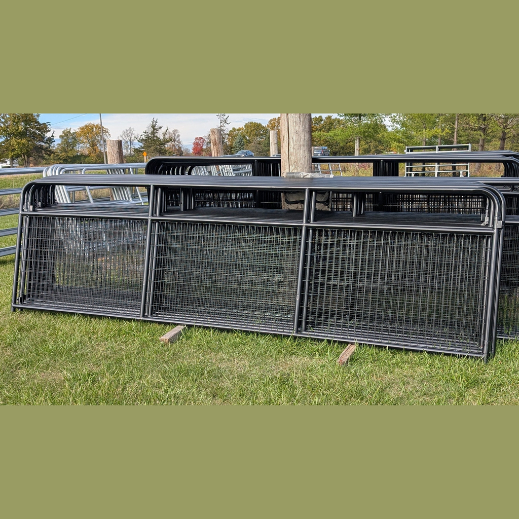 14' MESH BORDER WIRE MESH GATE (BLACK) – Bridle Path Tack Shop