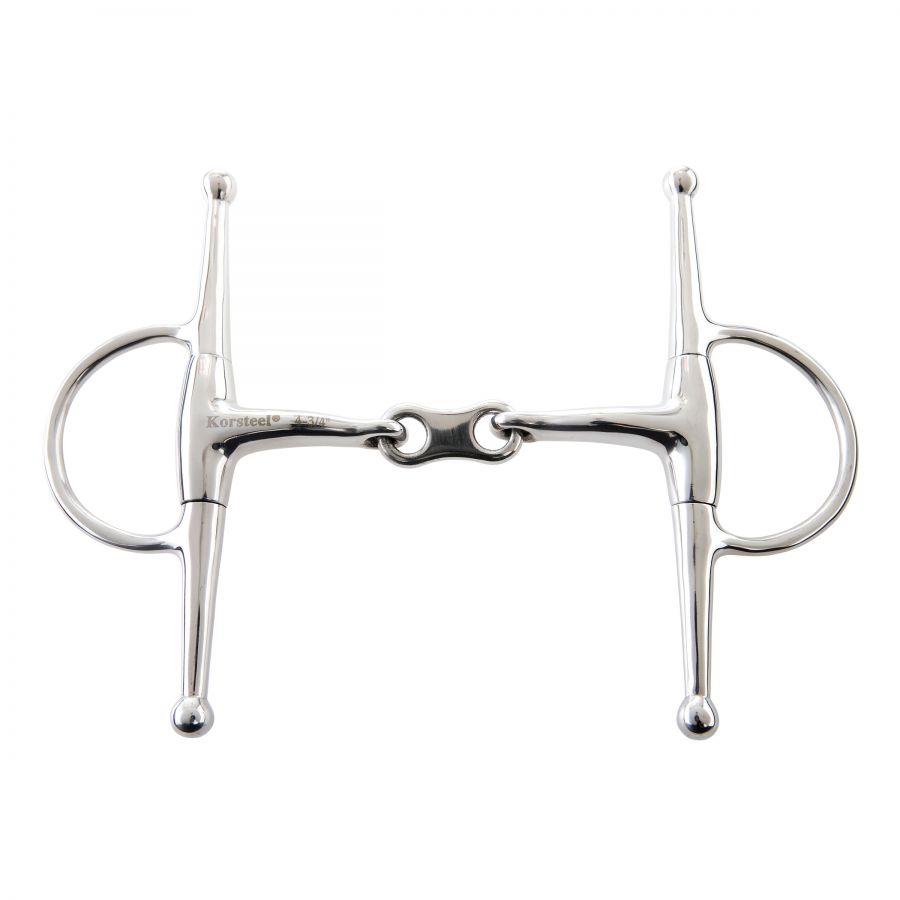 KORSTEEL FRENCH LINK FULL CHEEK EGGBUTT SNAFFLE BIT 5" – Bridle Path ...