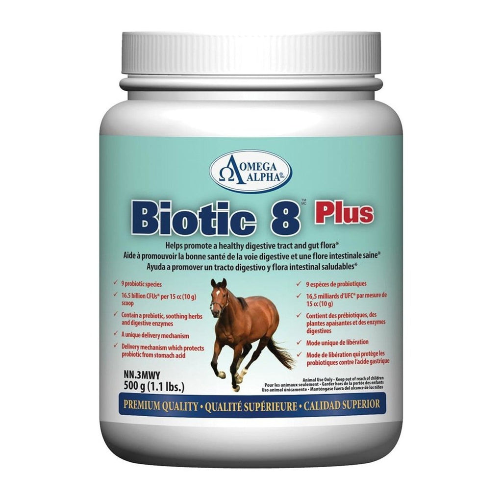 Omega Alpha Biotic 8 Plus 500g – Bridle Path Tack Shop