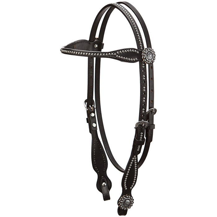 WEAVER LEATHER BACK IN BLACK HEADSTALL – Bridle Path Tack Shop