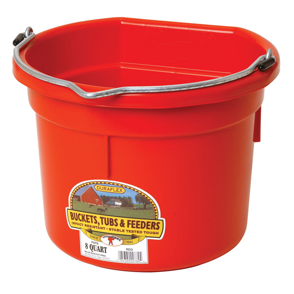 Flat Back Bucket 8 QT – Bridle Path Tack Shop