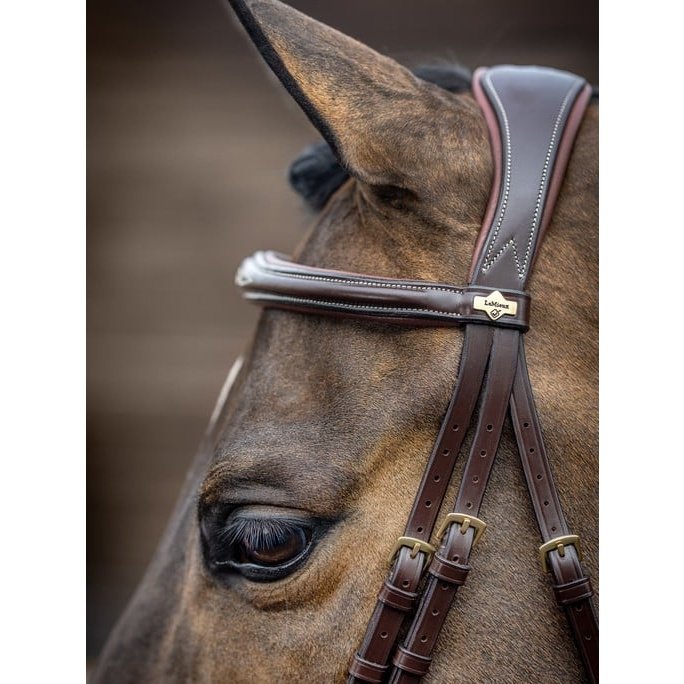 LEMIEUX COMPETITION FLASH BRIDLE - HAVANA – Bridle Path Tack Shop