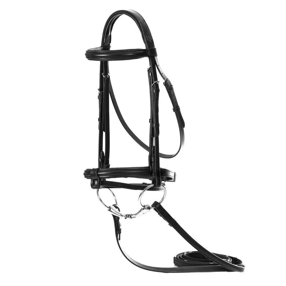 EQUINAVIA SAGA PADDED DRESSAGE BRIDLE & REINS – Bridle Path Tack Shop
